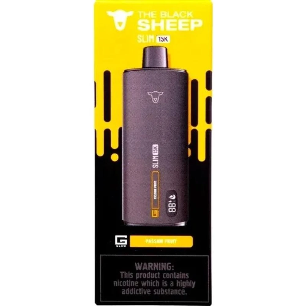 Pod Descartável Black Sheep Slim 15K Passion Fruit no Paraguai - BNT Global